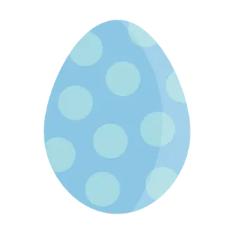 Light blue spotted Easter egg | licensed element