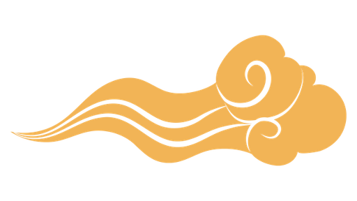 Simple illustration of yellow cloud | royalty free element