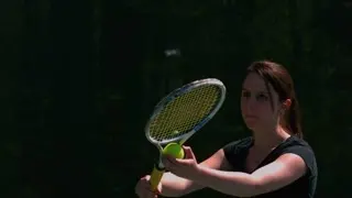 Slow motion tennis serve [00:20] high quality footage